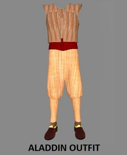 Second Life Marketplace Aladdin Arabian Outfit Aladdin Clothes Aladdin Male Outfit Arabic